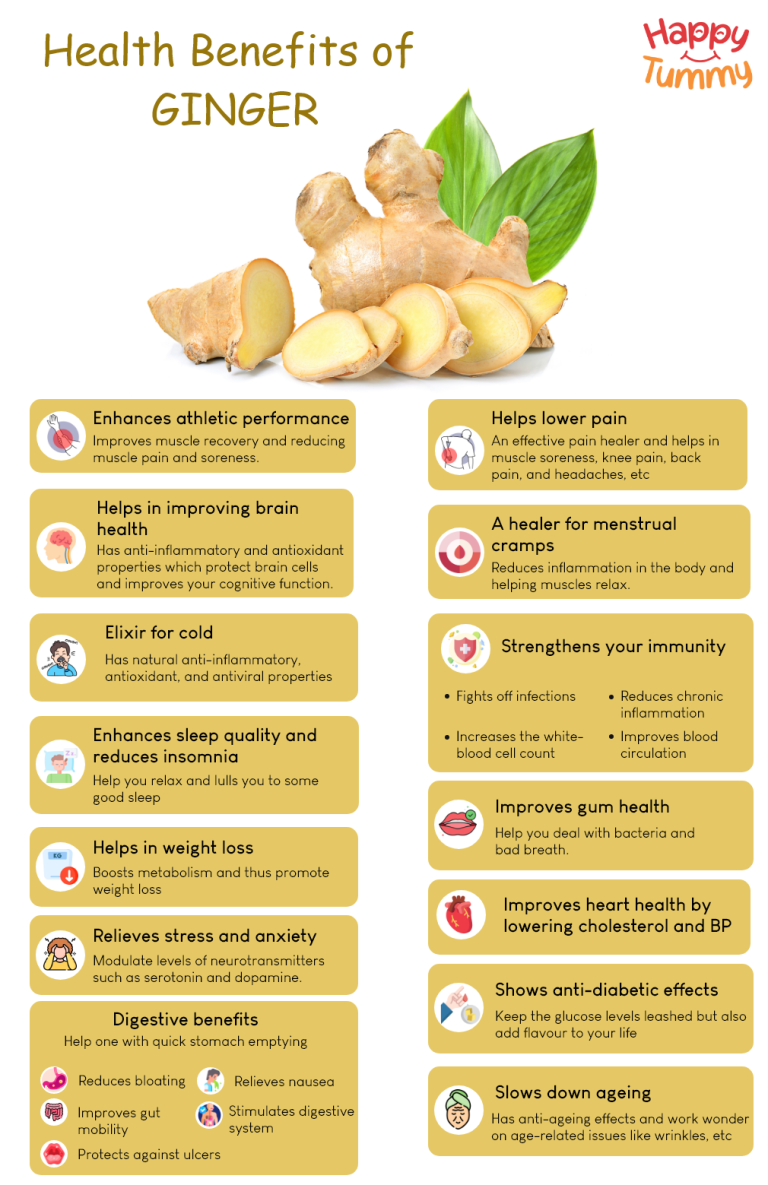 Top 15 Hidden Benefits of Ginger - Happytummy