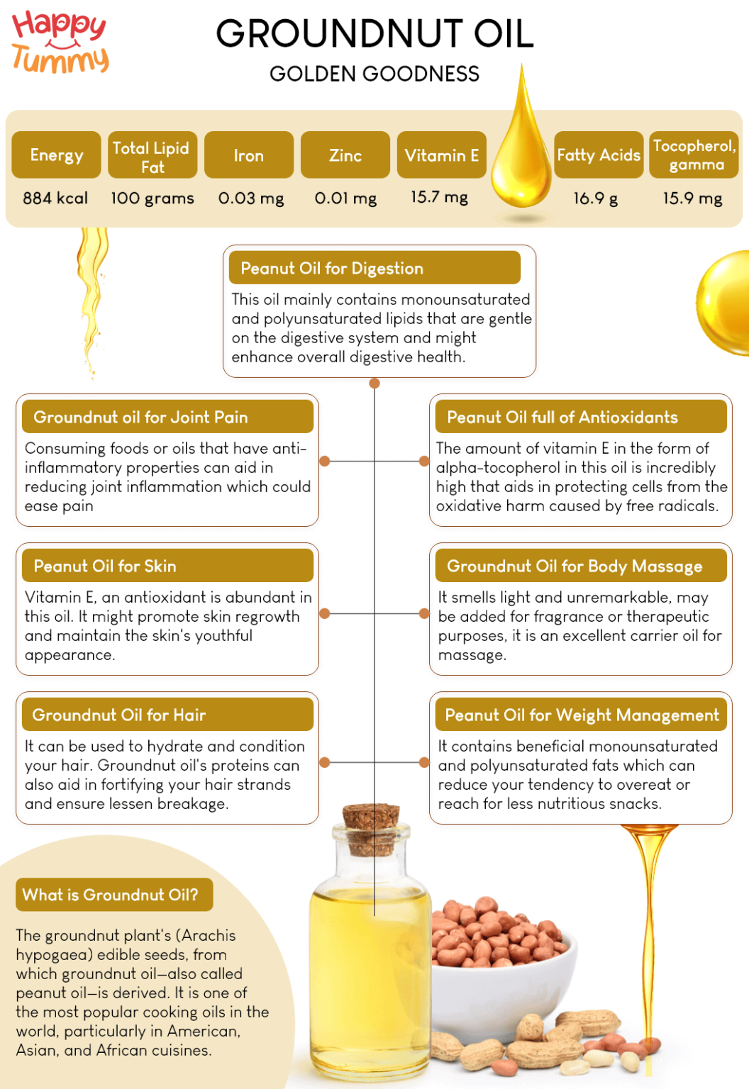 8 Amazing Health Benefits of Groundnut Oil - Happytummy