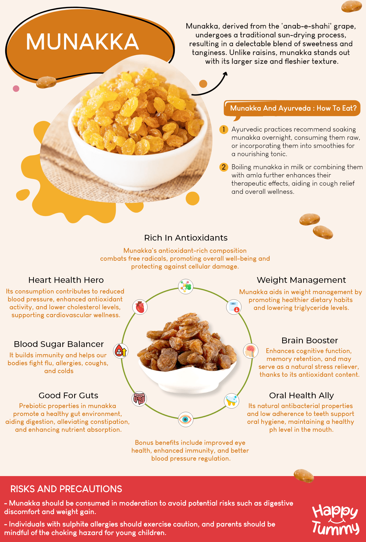 Munakka: Benefits, Precautions and How to eat ? - Happytummy