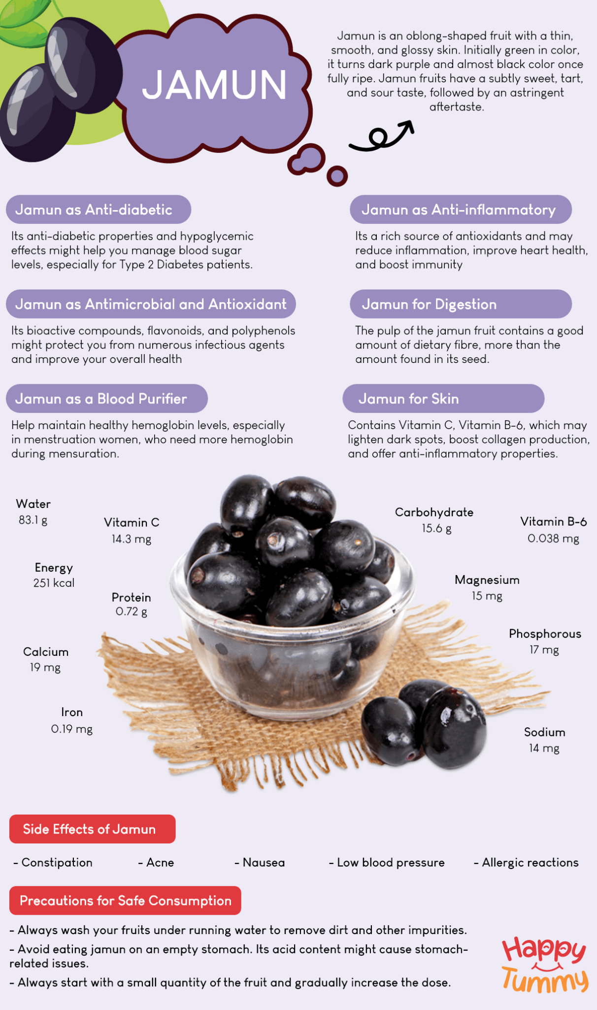 Jamun Benefits: 6 Ways How It Can Promote Overall Good Health - Happytummy