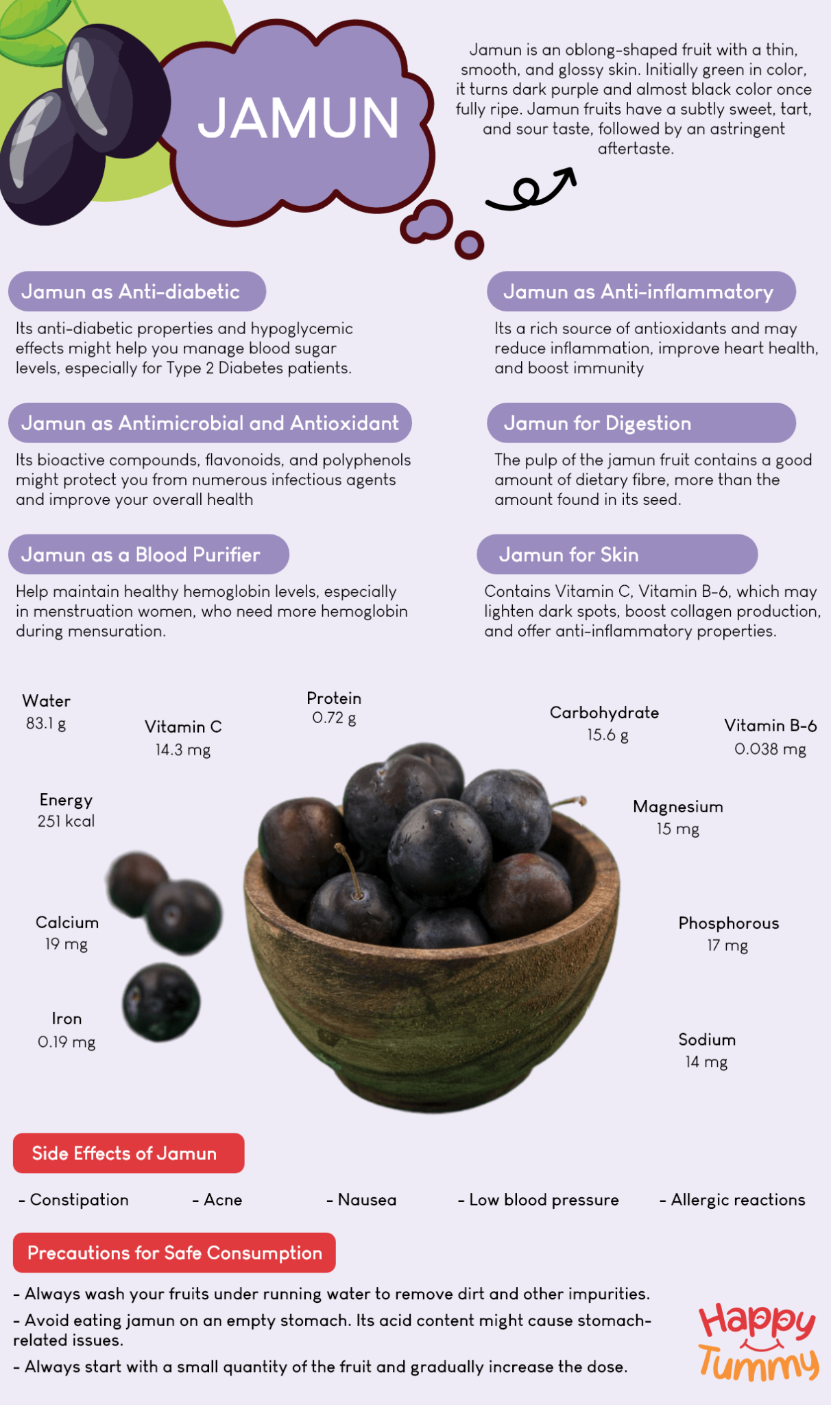 Jamun Benefits: 6 Ways How It Can Promote Overall Good Health - Happytummy