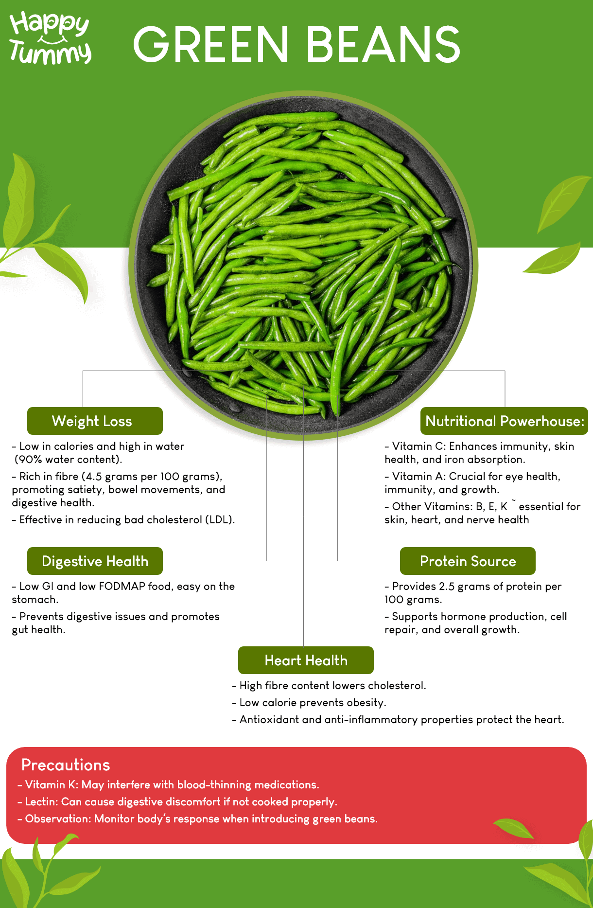 5 Health Benefits of Green Beans - Recipes and How to cook - Happytummy