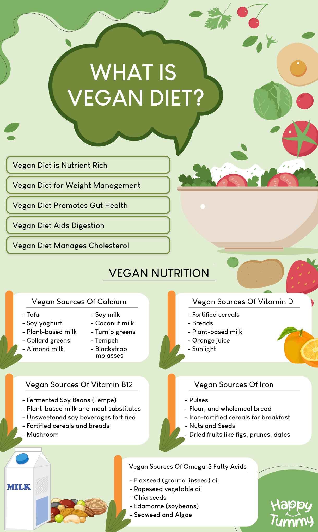 What is a Vegan Diet: A Plant-Powered Plate - Happytummy