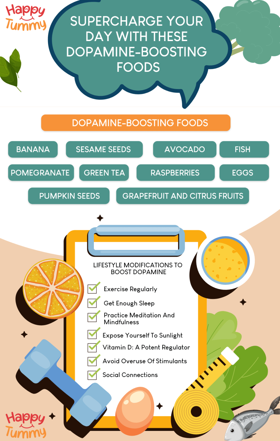 Supercharge Your Day with These Dopamine-Boosting Foods - Happytummy