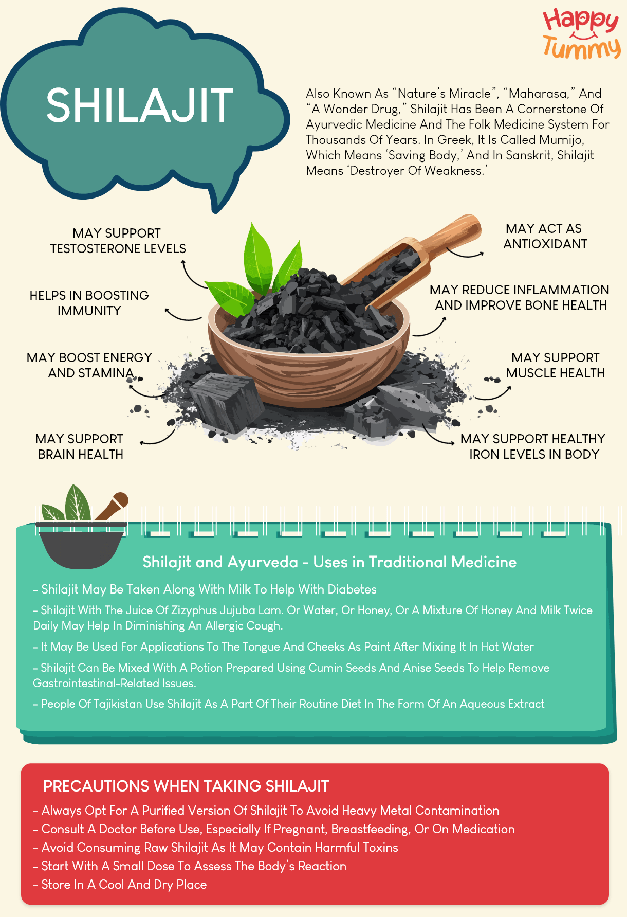 Health Benefits of Shilajit: Side Effects, Precautions, and More ...