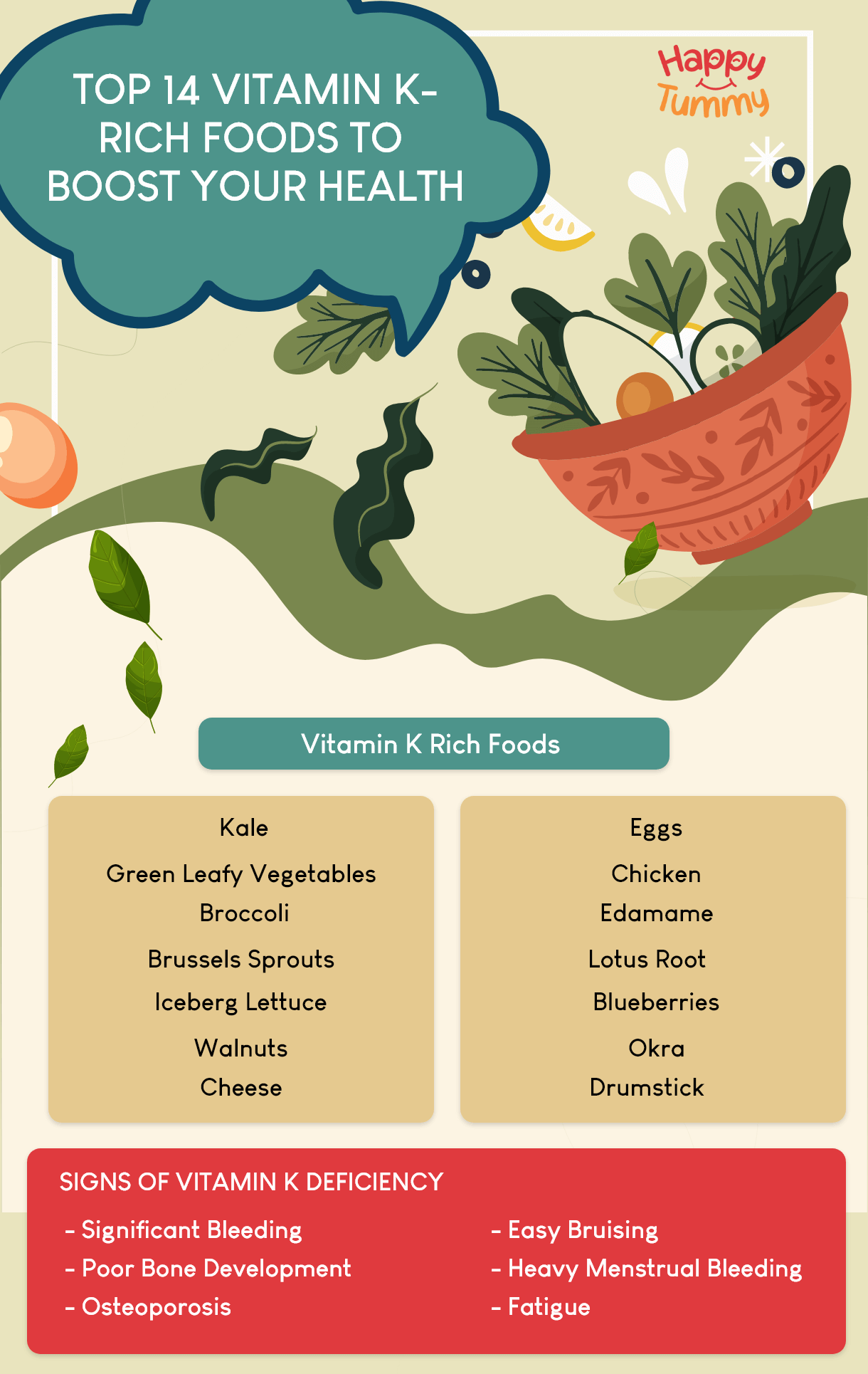 Top 14 Vitamin K-Rich Foods to Boost Your Health - Happytummy